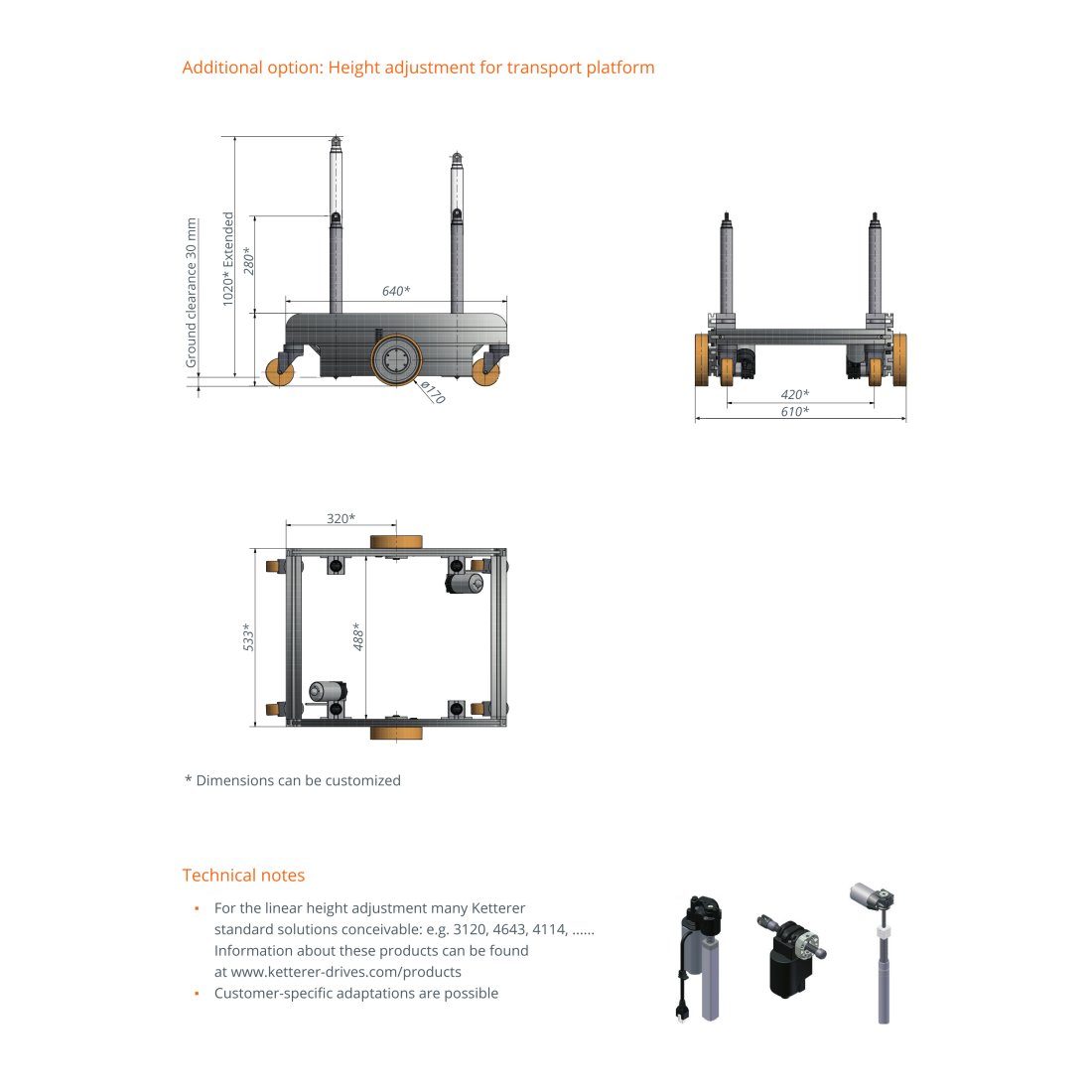 Ket-Rob - Drive platform for AGV/AGC / Ketterer Drives Ket-Rob - Drive platform for AGV/AGC / Ketterer Drives